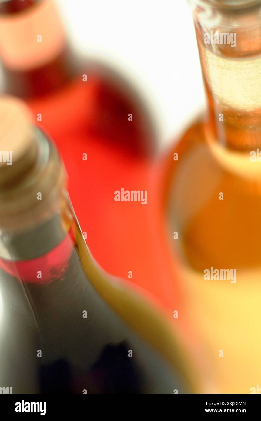 Three white bottles red hi-res stock photography and images - Alamy