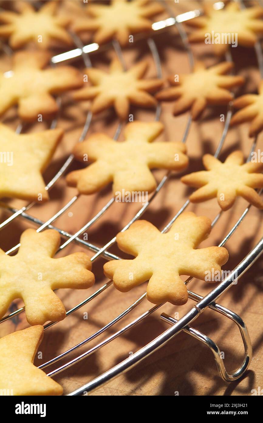 Star- shaped biscuits Stock Photo - Alamy