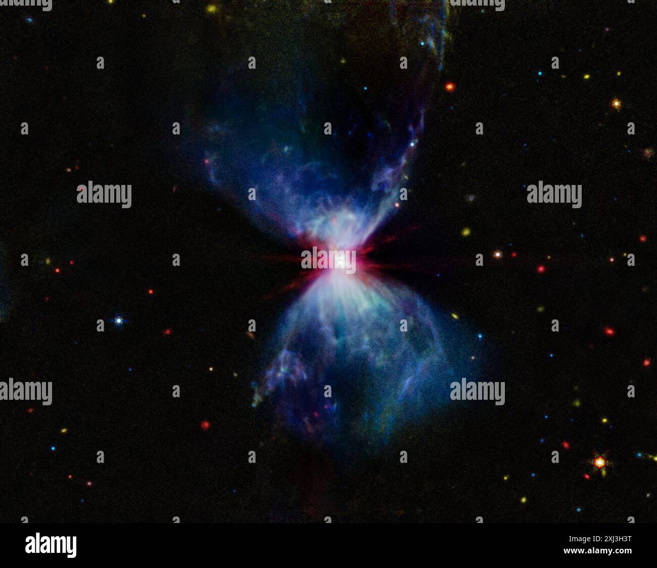 Deep Space. 2nd July, 2024. A growing protostar embedded within a ...