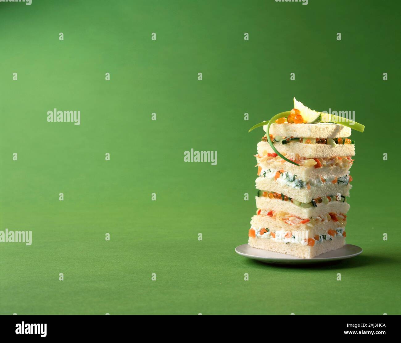 Giant club sandwich Stock Photo - Alamy