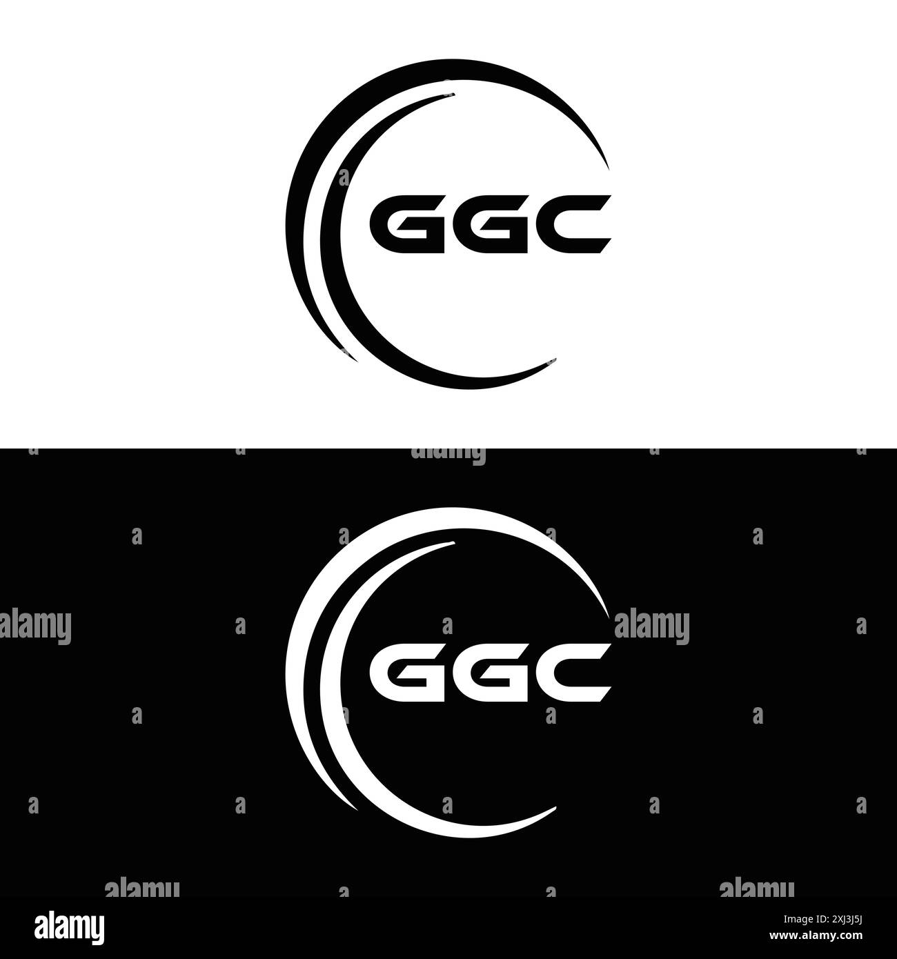 Ggc logo design Black and White Stock Photos & Images - Alamy