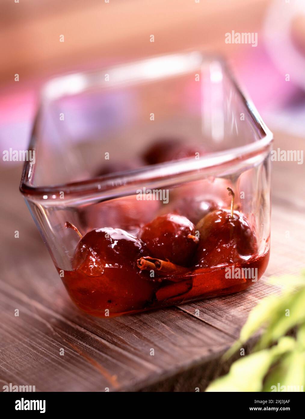 Roast quetsch plums with spices Stock Photo - Alamy