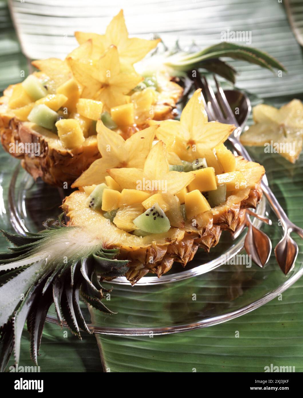 Surprise pineapple and exotic fruit Stock Photo - Alamy
