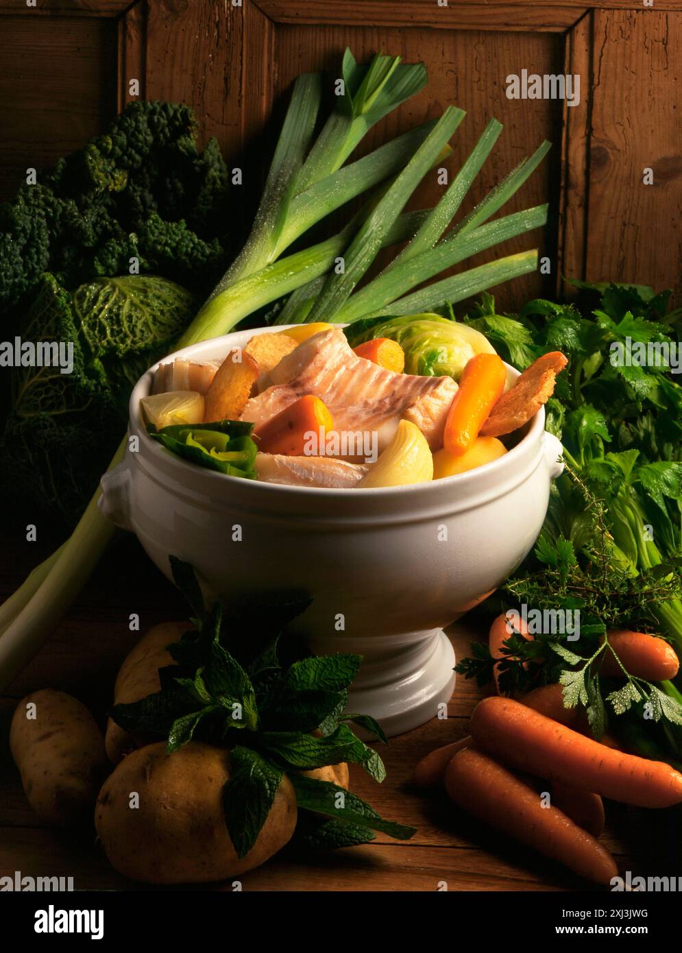 Conger eel pot-au-feu Stock Photo - Alamy
