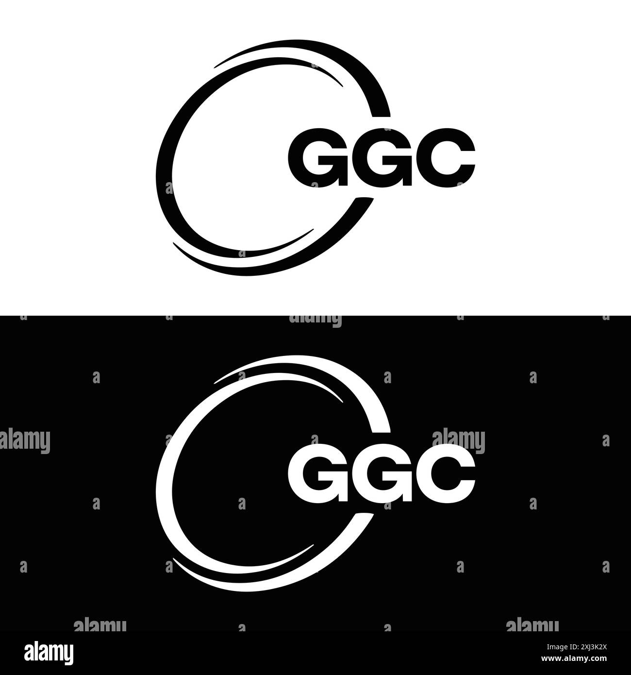 Ggc logo design Black and White Stock Photos & Images - Alamy