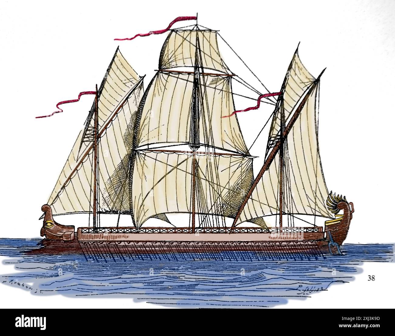 Trireme roman hi-res stock photography and images - Alamy