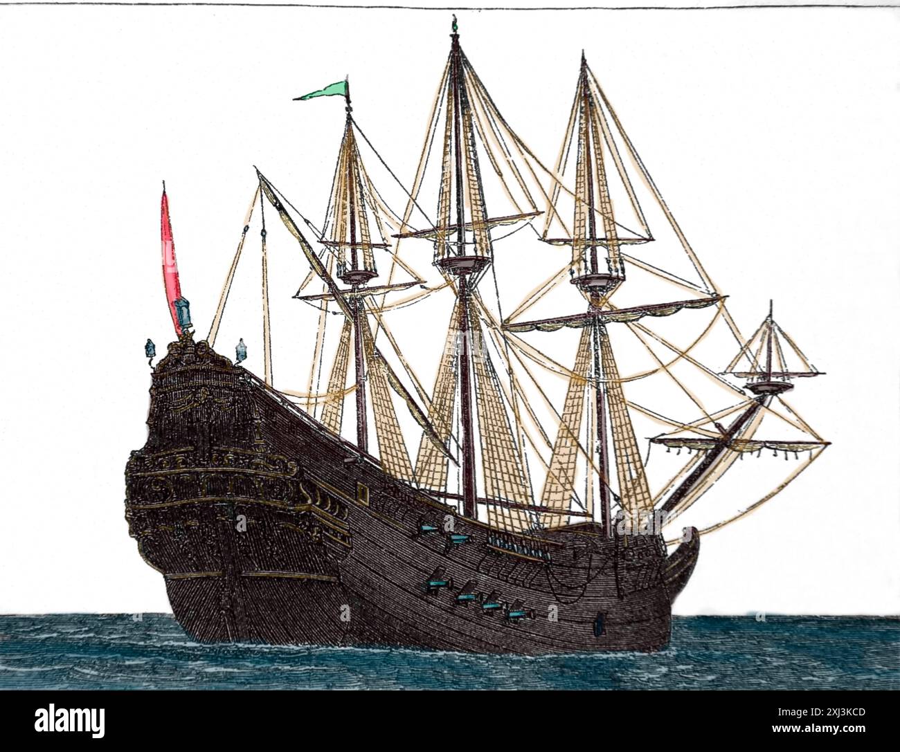 Galleon 16th century hi-res stock photography and images - Alamy