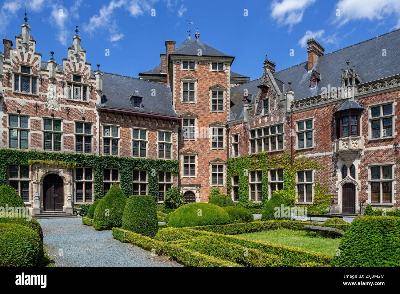 Kasteel van Gaasbeek courtyard, originally 13th century medieval ...
