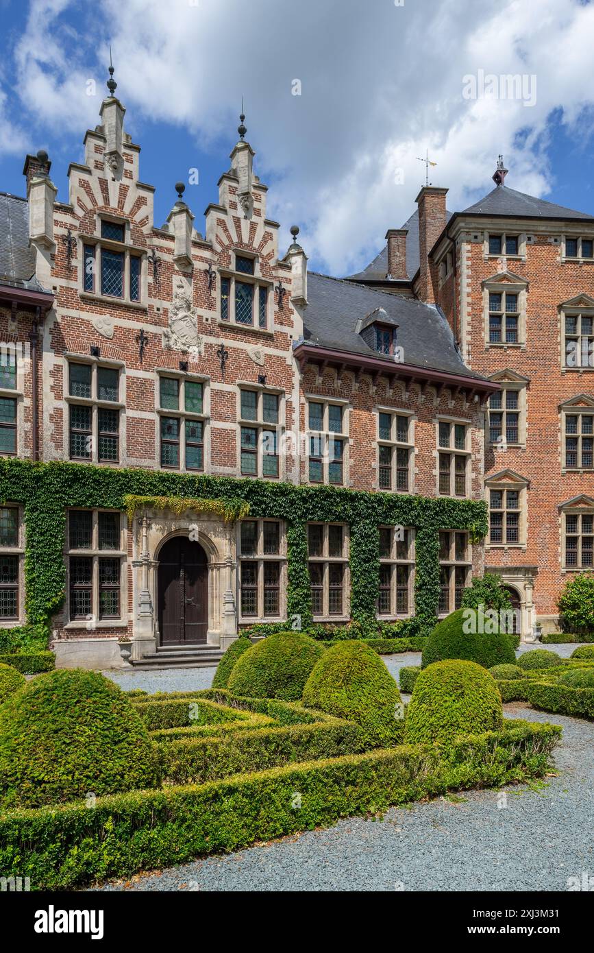 Kasteel van Gaasbeek courtyard, originally 13th century medieval ...
