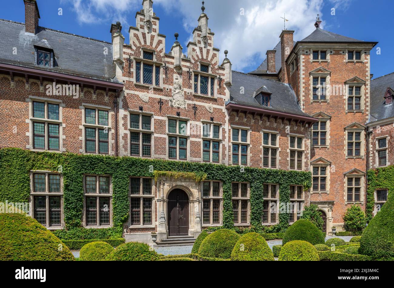 Kasteel van Gaasbeek courtyard, originally 13th century medieval ...
