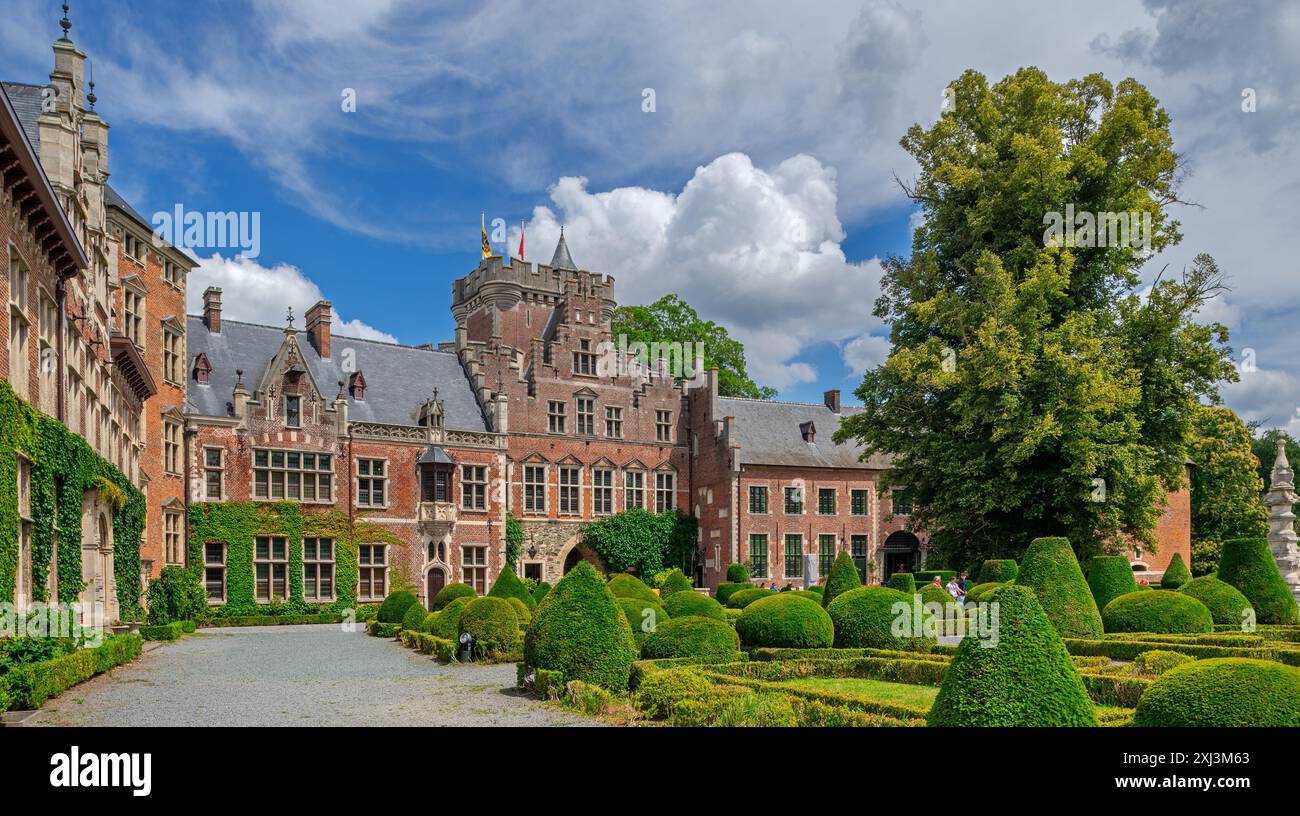 Kasteel van Gaasbeek courtyard, originally 13th century medieval ...