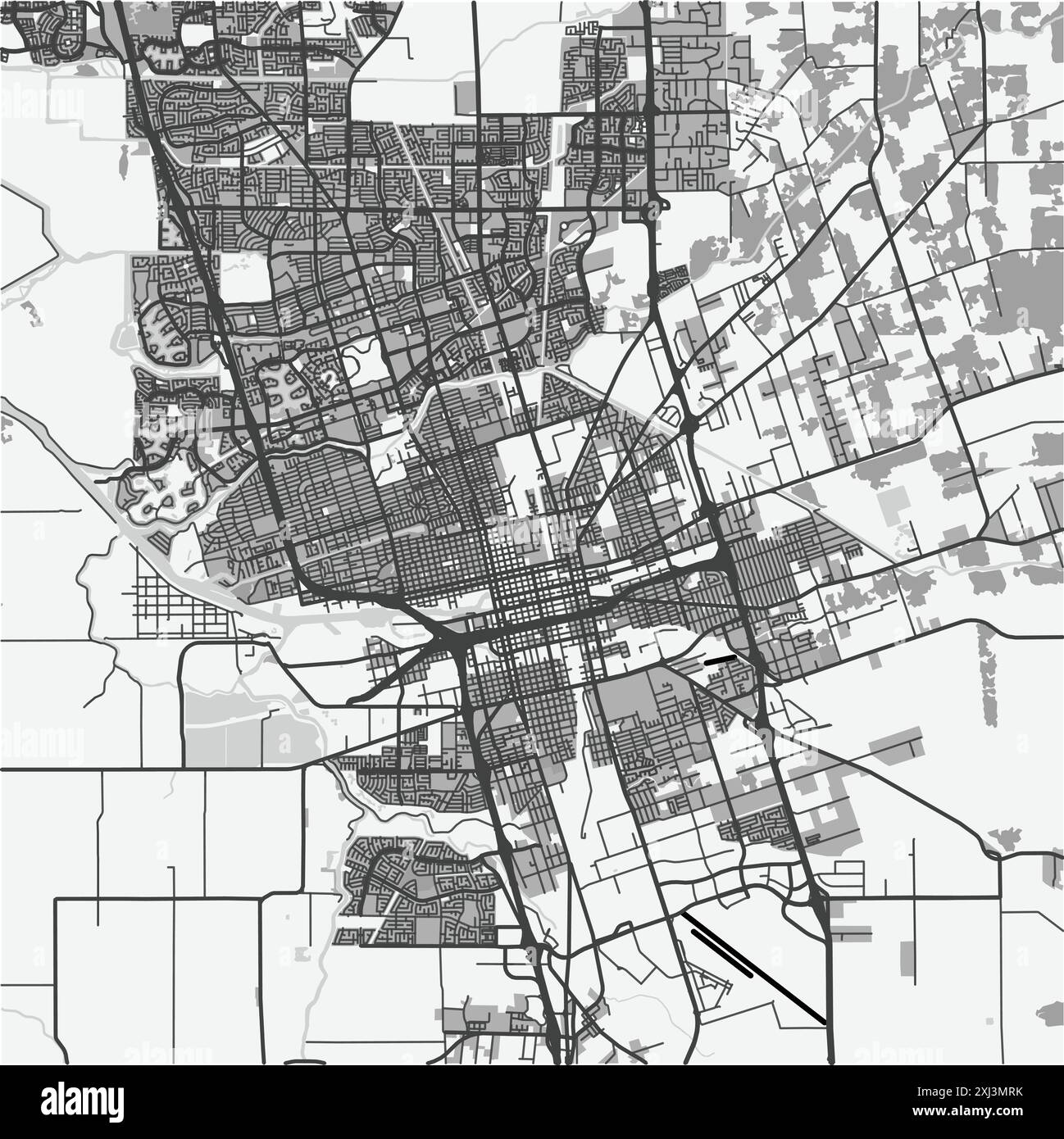 Map of stockton Black and White Stock Photos & Images - Alamy
