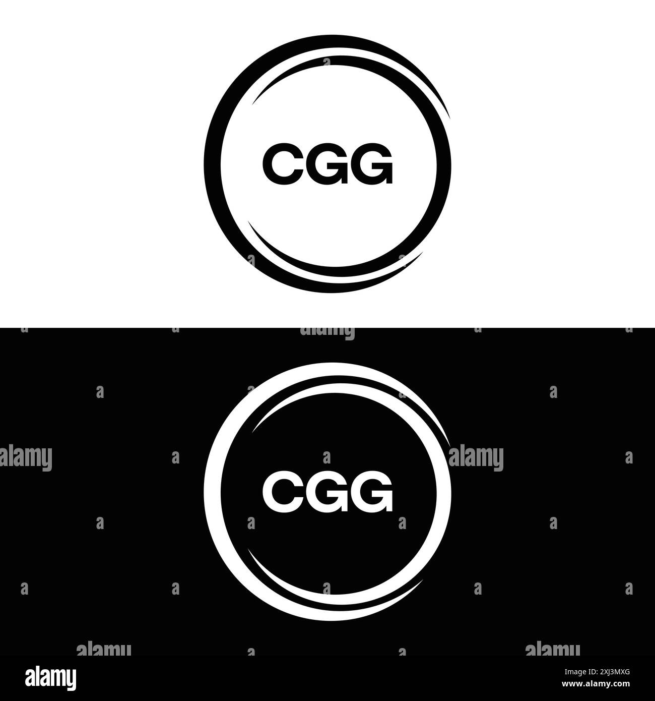 CGG logo. C G G design. White CGG letter. CGG, C G G letter logo design ...