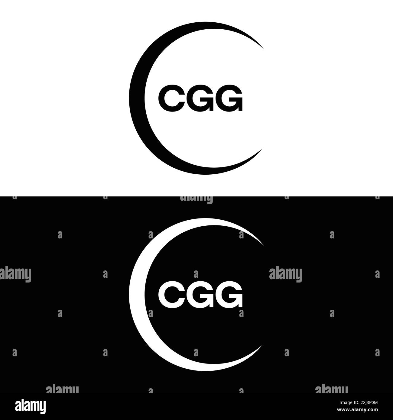 CGG logo. C G G design. White CGG letter. CGG, C G G letter logo design ...