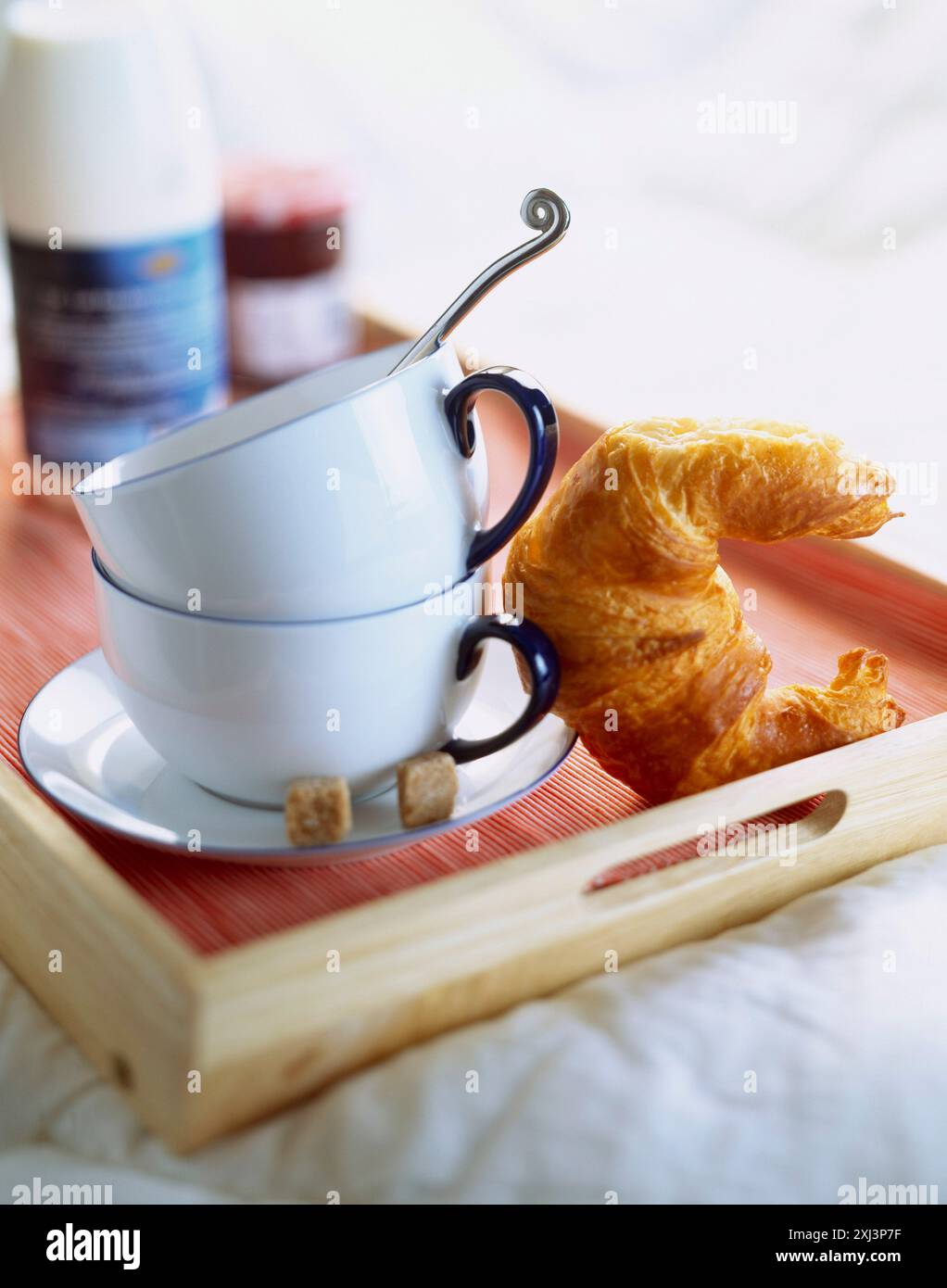 Continental breakfast tray Stock Photo - Alamy