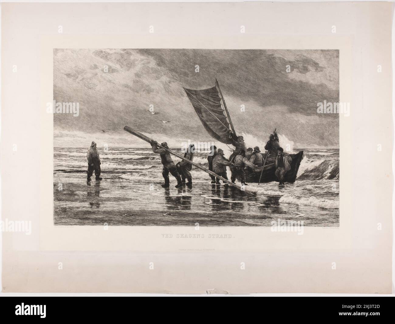 At Skagen Strand Locher, Carl 1851 - 1915, Felsing, O. 1875 - 1935 ...