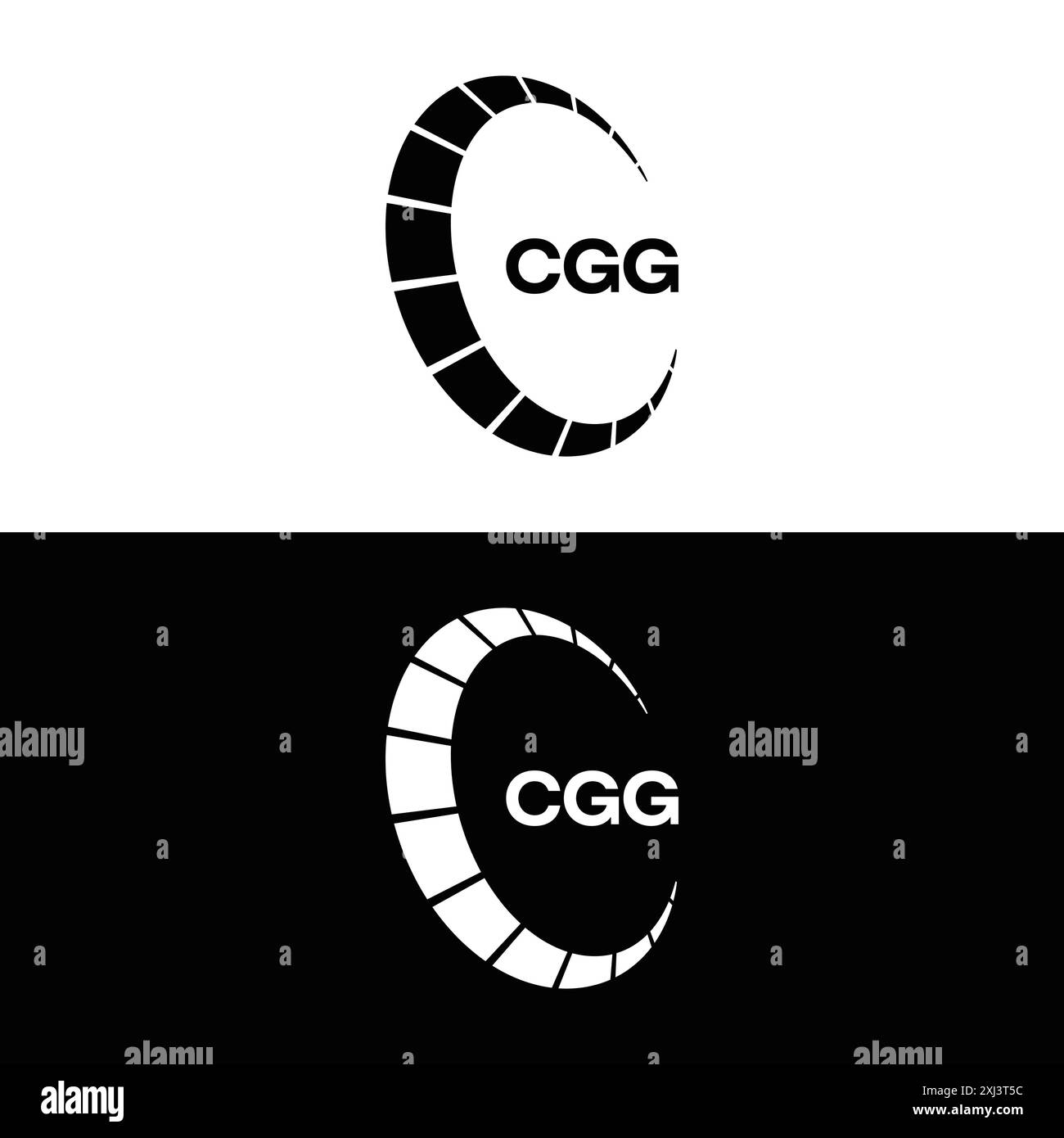 CGG logo. C G G design. White CGG letter. CGG, C G G letter logo design ...