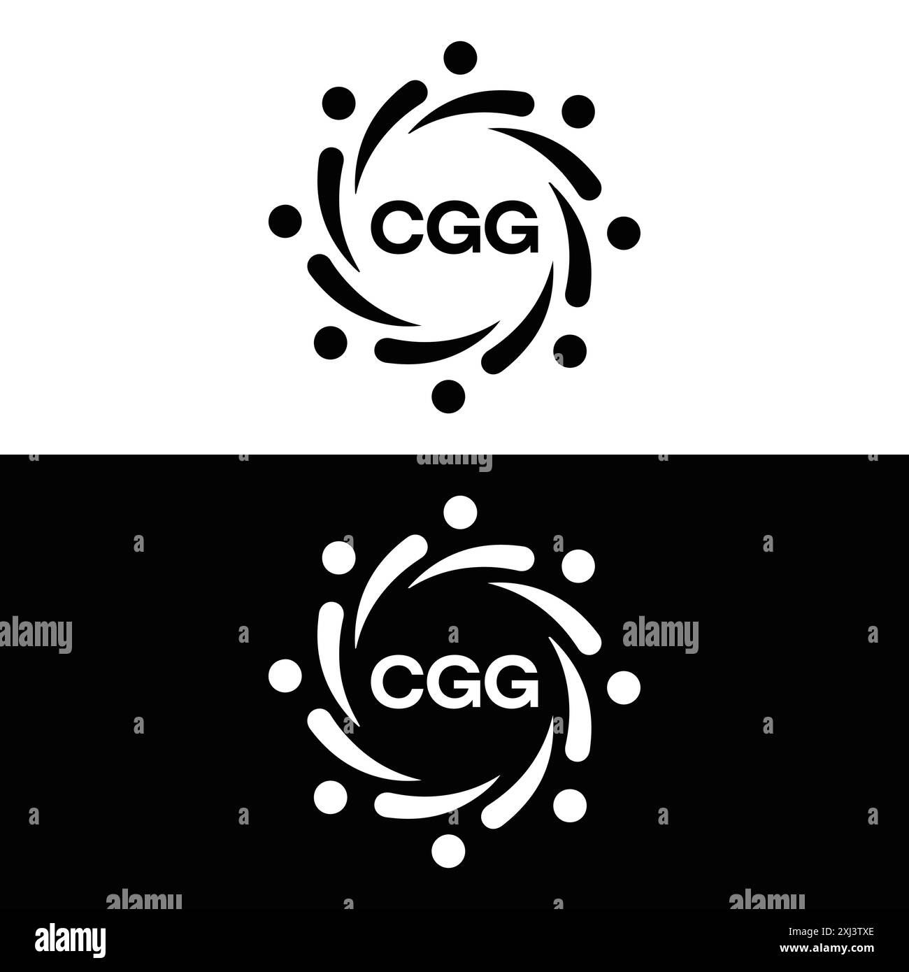 CGG logo. C G G design. White CGG letter. CGG, C G G letter logo design ...