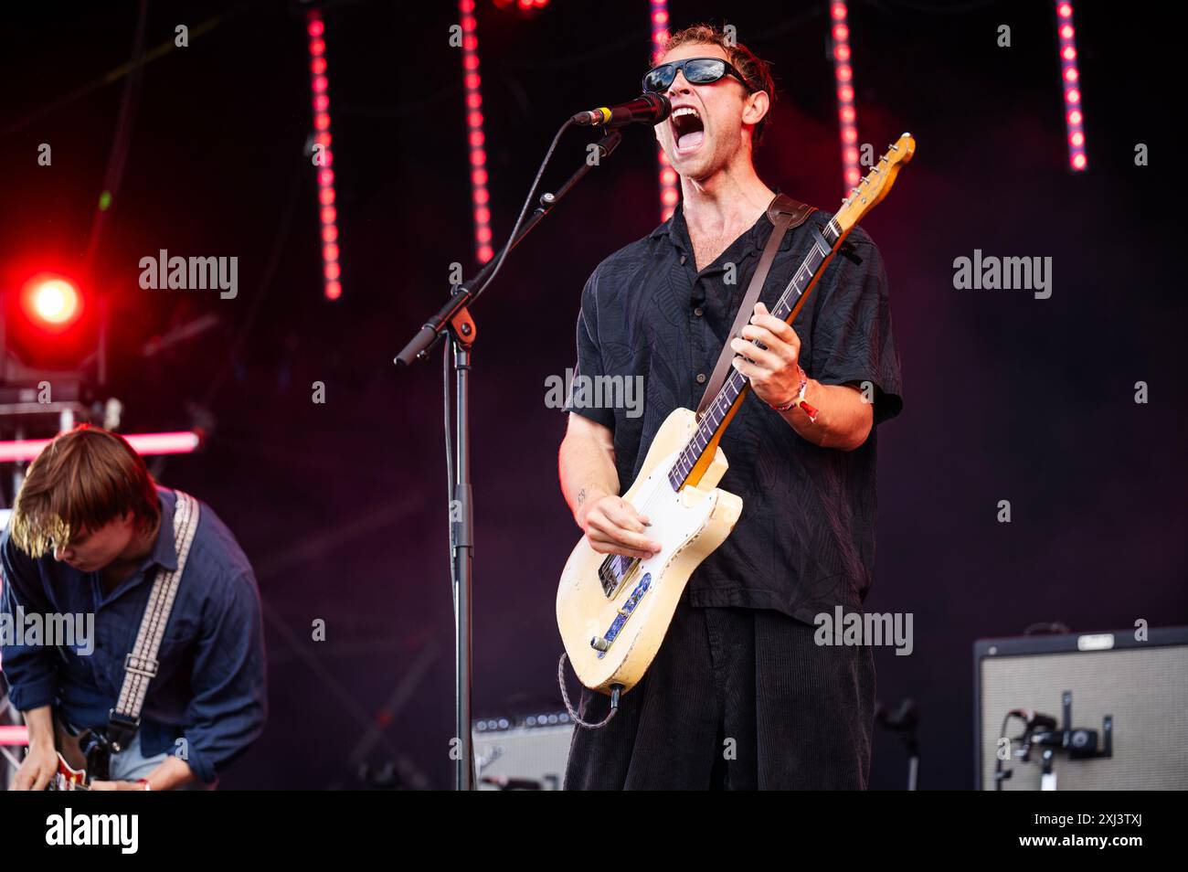 Glasgow, UK. 12th July 2024. Jacob Slater, Jamie Staples, Pete Woodin ...