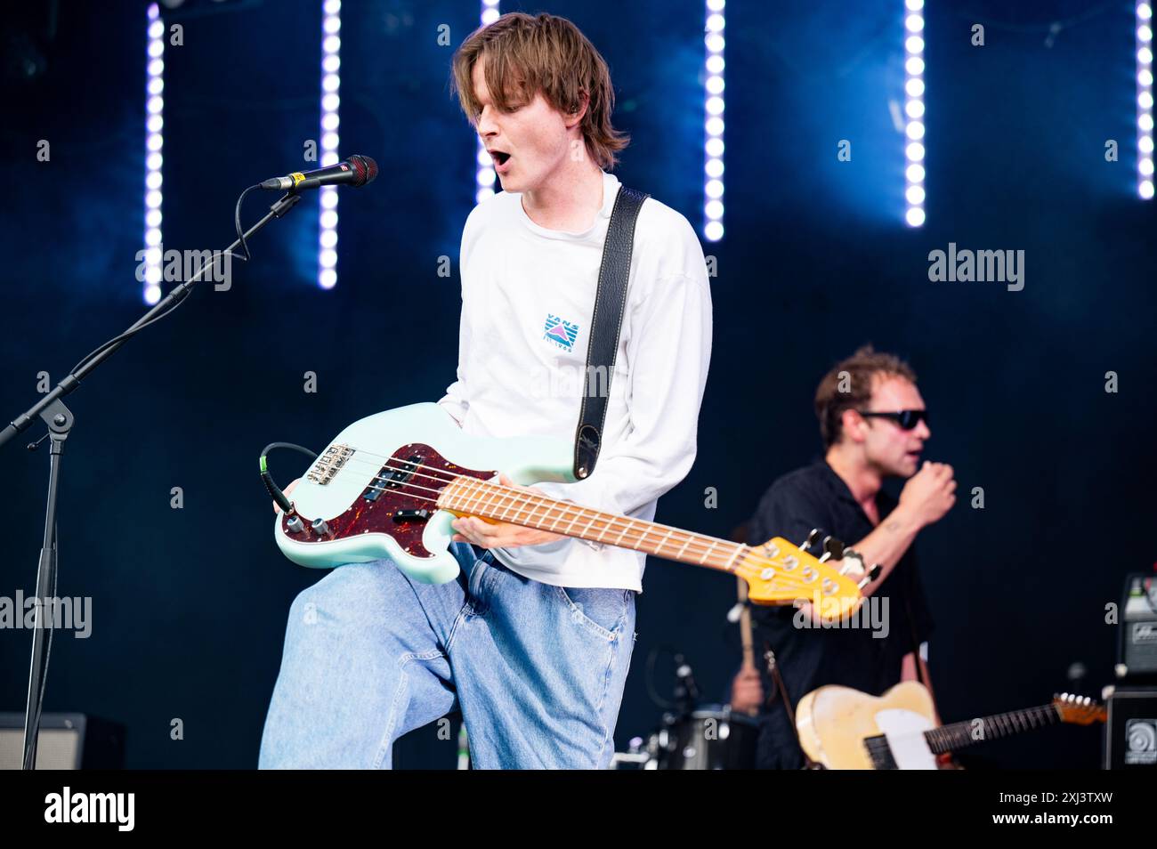 Glasgow, UK. 12th July 2024. Jacob Slater, Jamie Staples, Pete Woodin ...