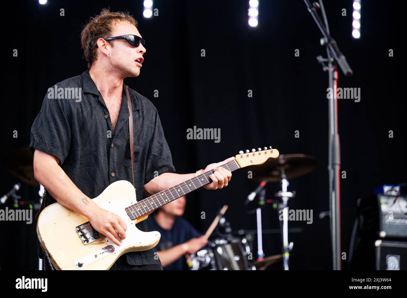 Glasgow, UK. 12th July 2024. Jacob Slater, Jamie Staples, Pete Woodin ...