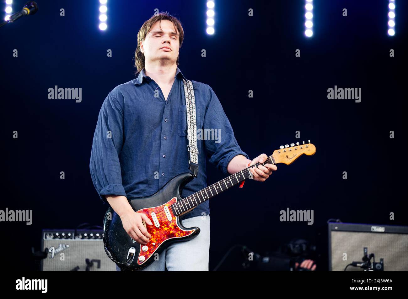 Glasgow, UK. 12th July 2024. Jacob Slater, Jamie Staples, Pete Woodin ...
