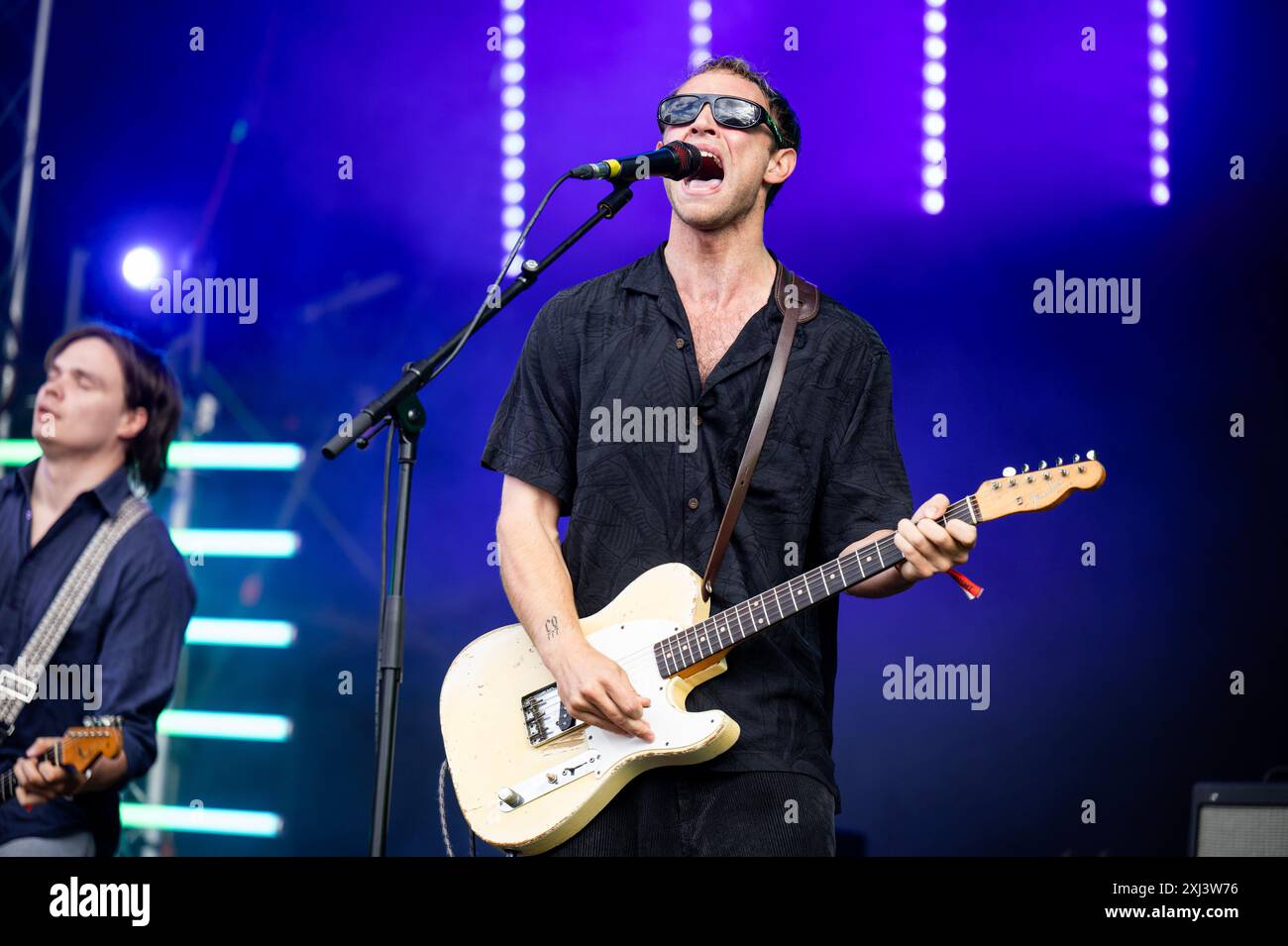 Glasgow, UK. 12th July 2024. Jacob Slater, Jamie Staples, Pete Woodin ...
