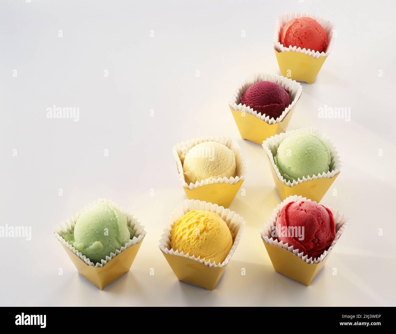 Selection of sorbets Stock Photo - Alamy