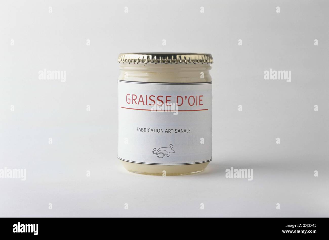 Jar of goose fat Stock Photo - Alamy