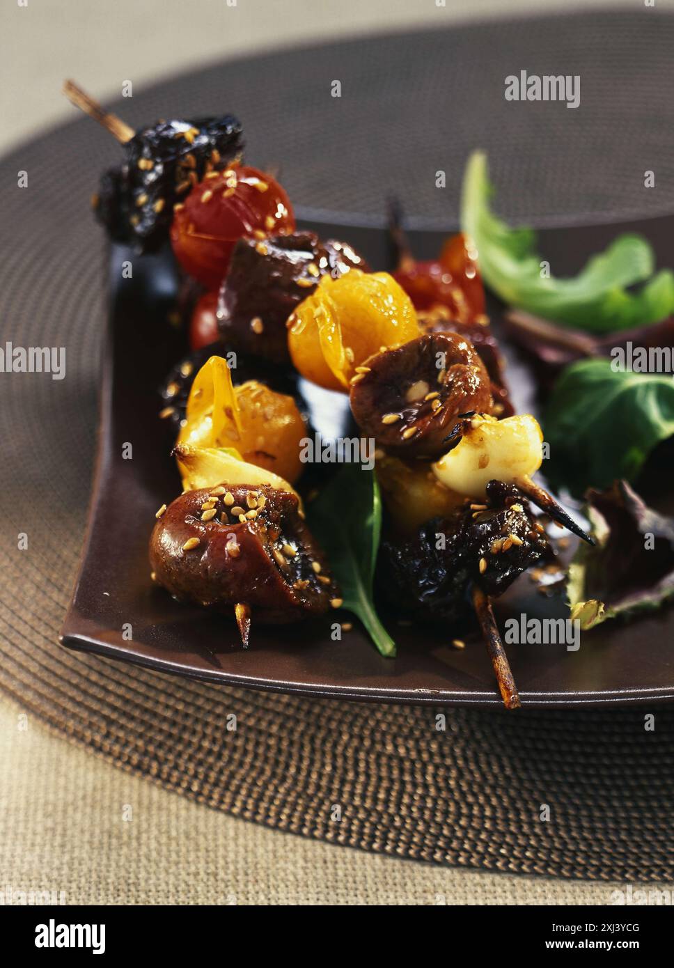 Kidney and vegetable brochettes ( topic :products from the tripe ...