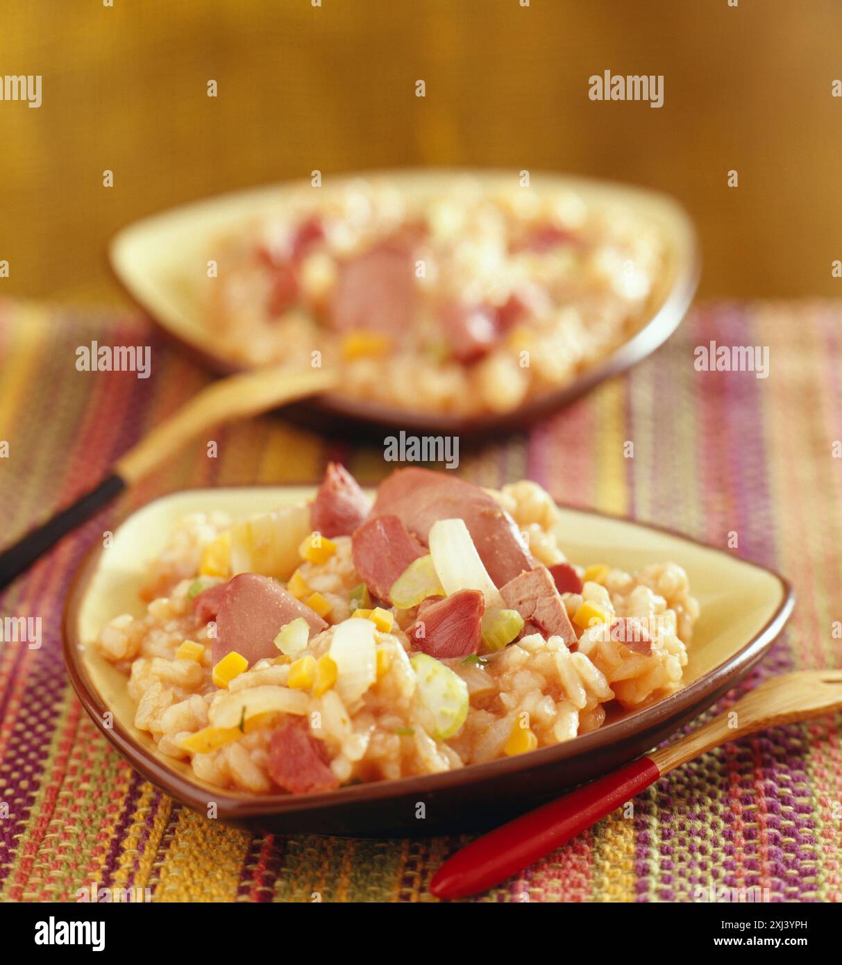 Risotto with chicken entrails Stock Photo - Alamy