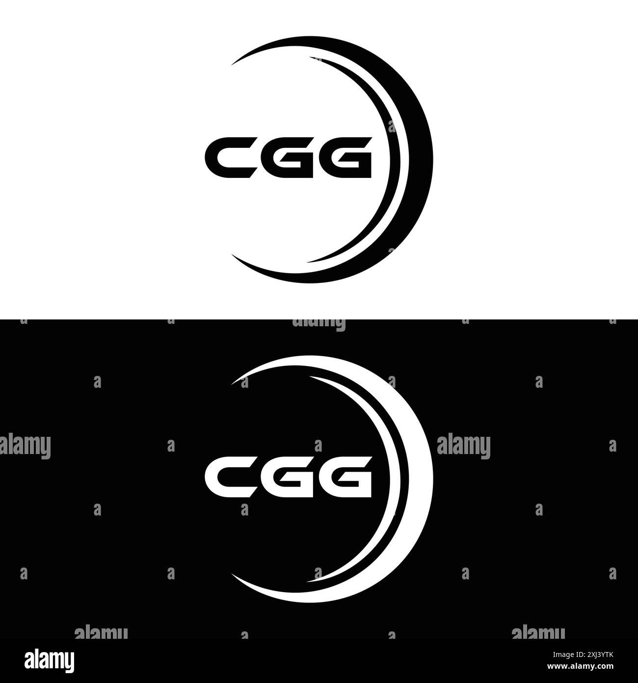 CGG logo. C G G design. White CGG letter. CGG, C G G letter logo design ...
