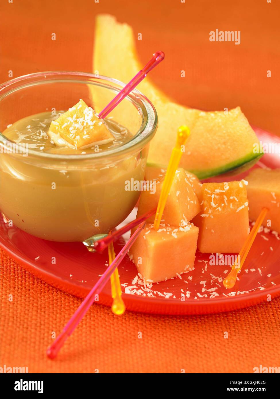 Diced melon hi-res stock photography and images - Alamy