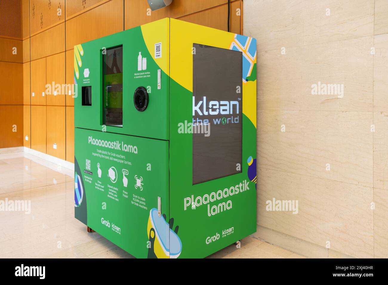 Kuala Lumpur, Malaysia - June 06 2024: Reverse vending machine for ...