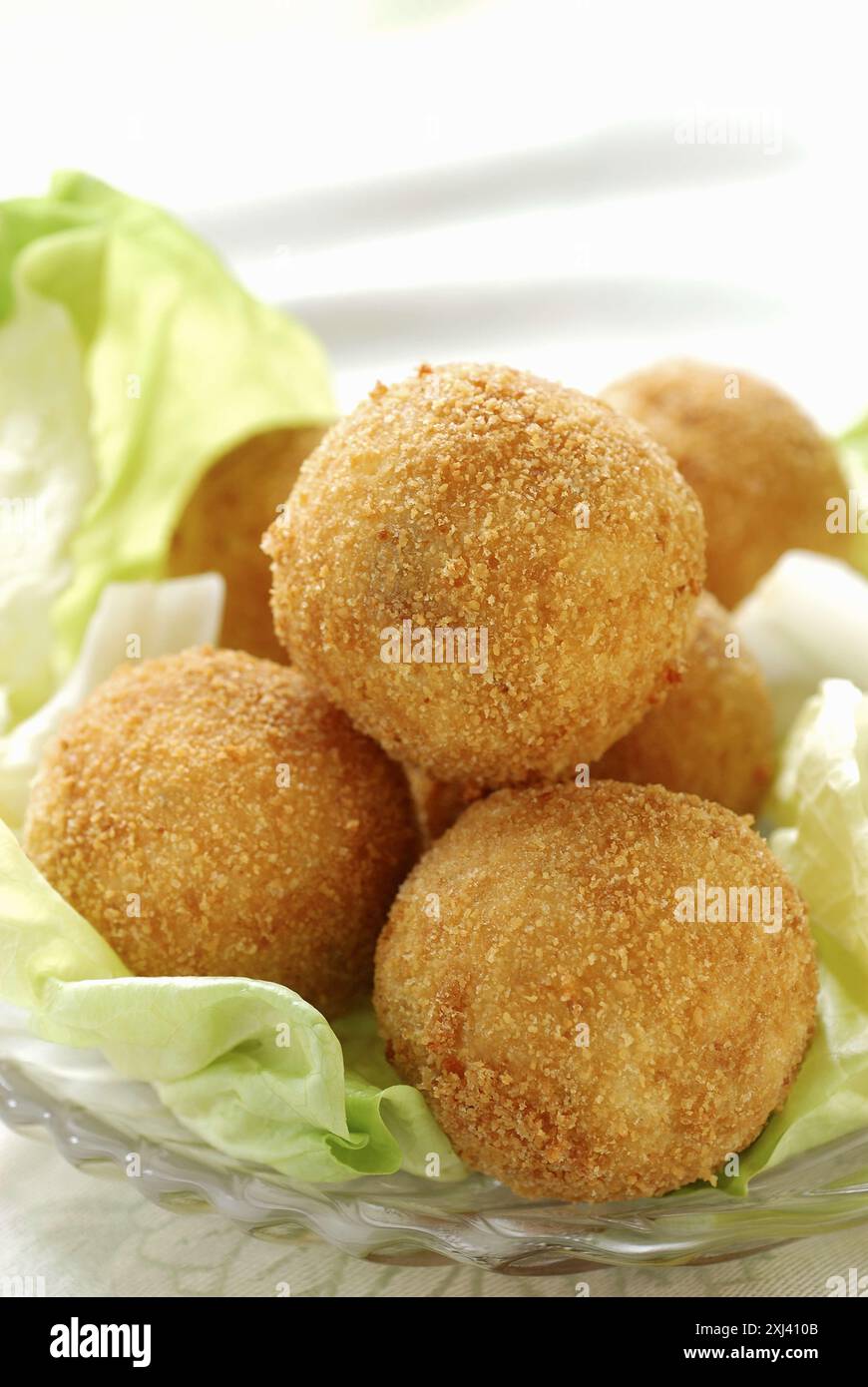 Breaded fish balls Stock Photo - Alamy