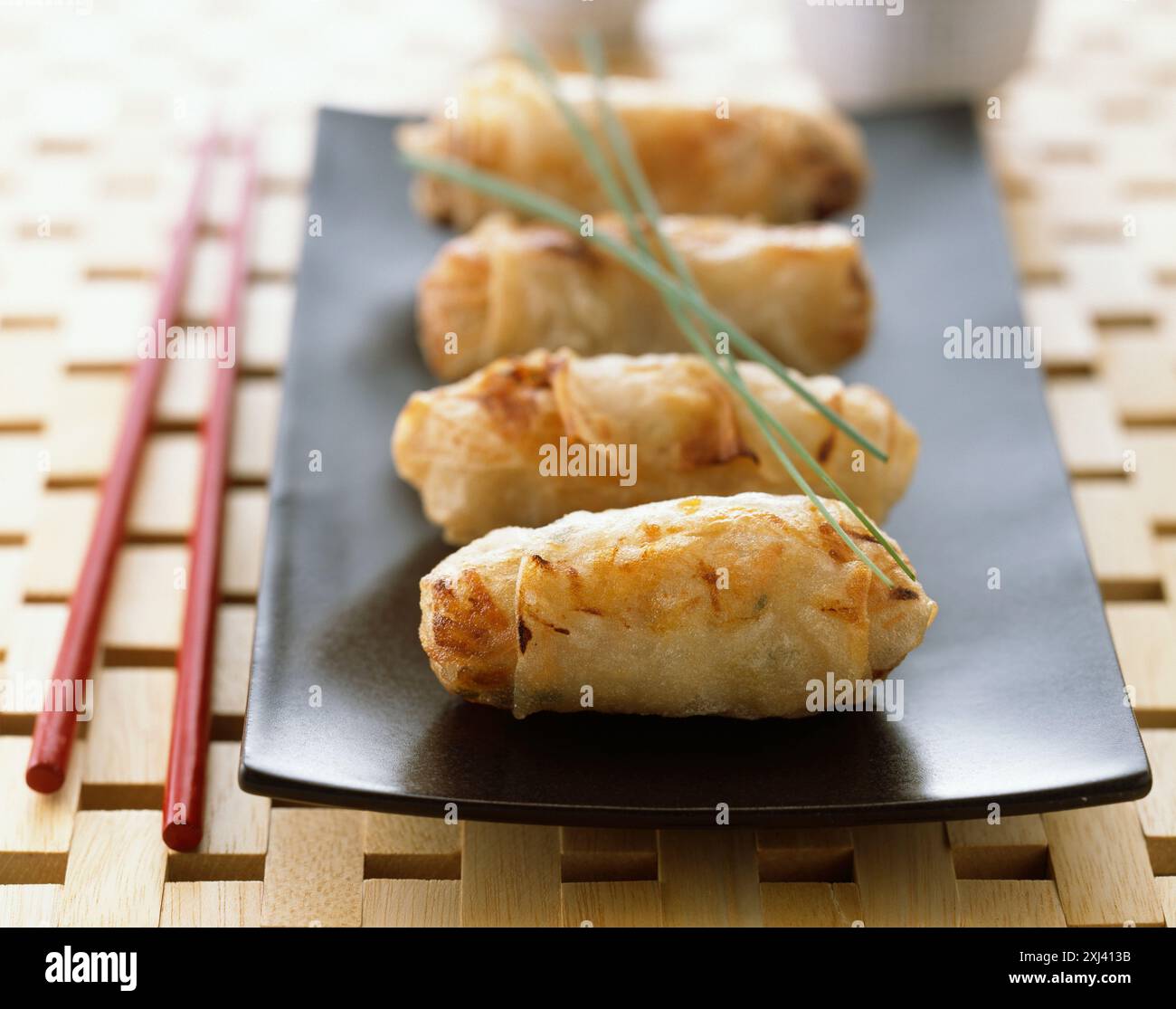 nems (filmed recipe: final Stock Photo - Alamy