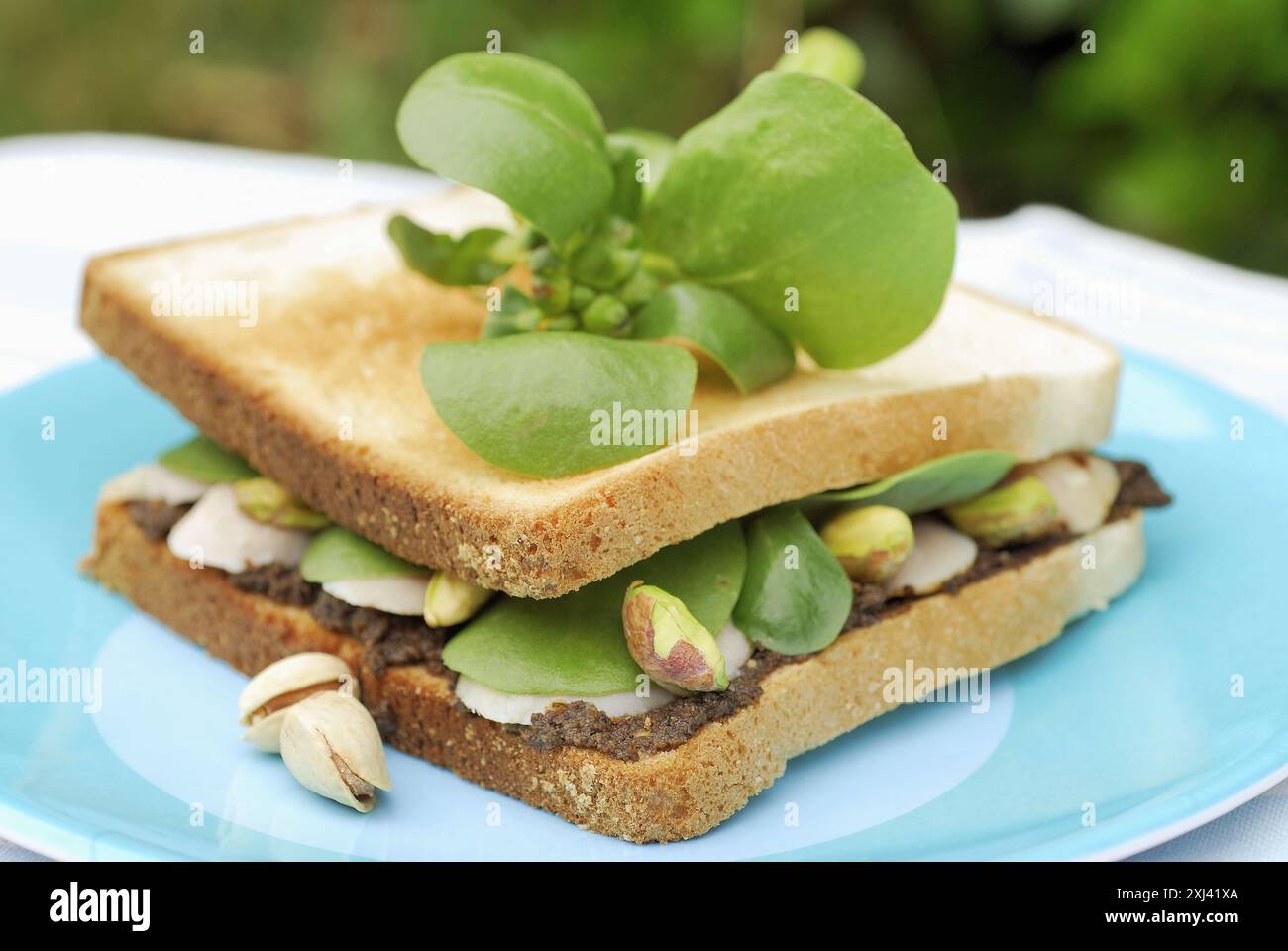 chicken and tapenade sandwich Stock Photo - Alamy
