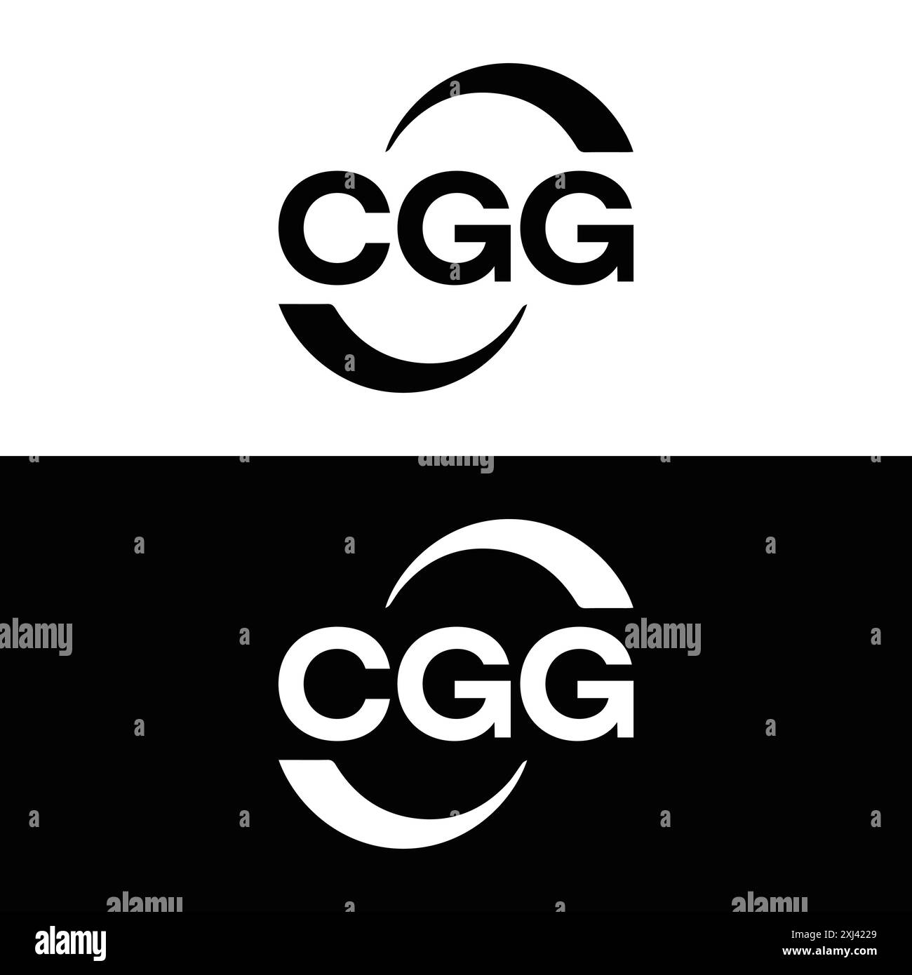 CGG logo. C G G design. White CGG letter. CGG, C G G letter logo design ...