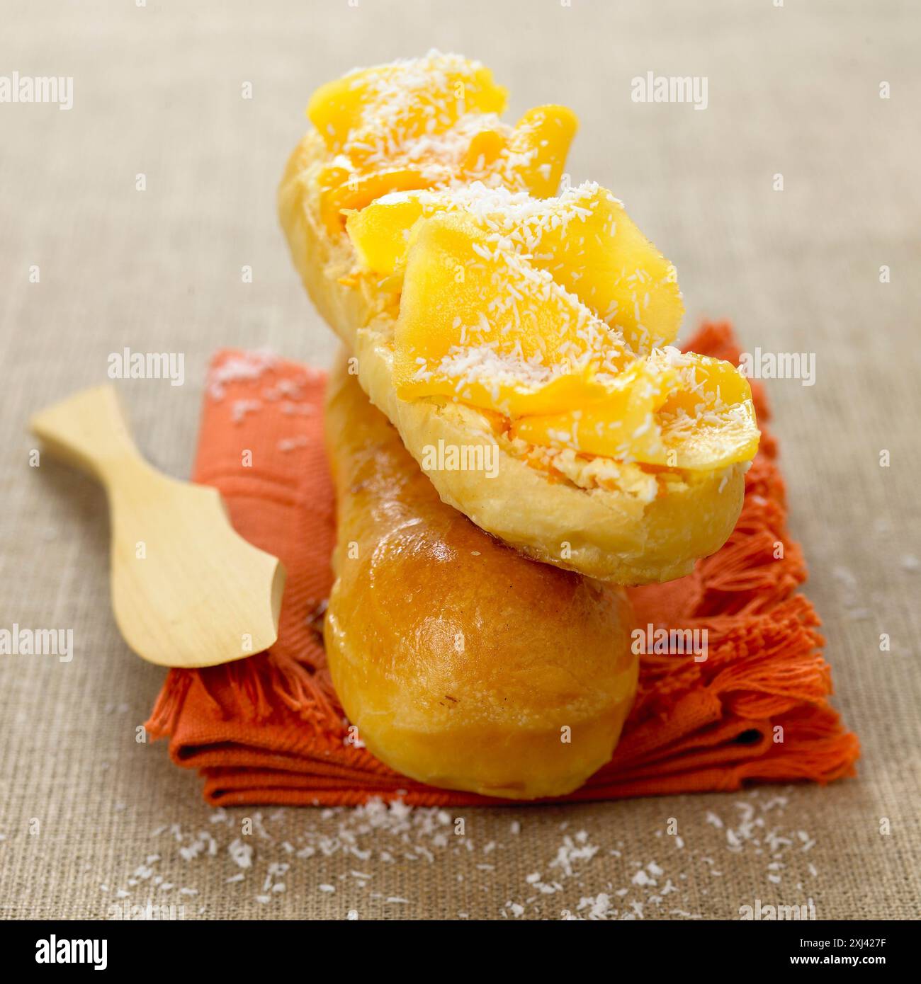 Mango and Cognac butter sandwich Stock Photo - Alamy