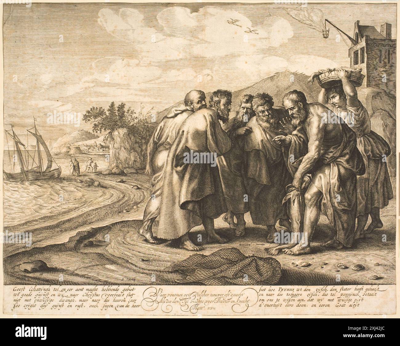Copper engraving by Lucas Vorsterman I after Peter Paul Rubens showing ...