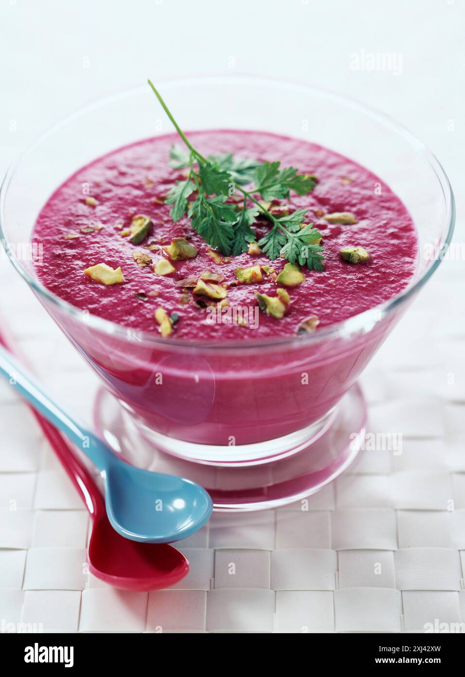 cold beetroot velouté Stock Photo - Alamy