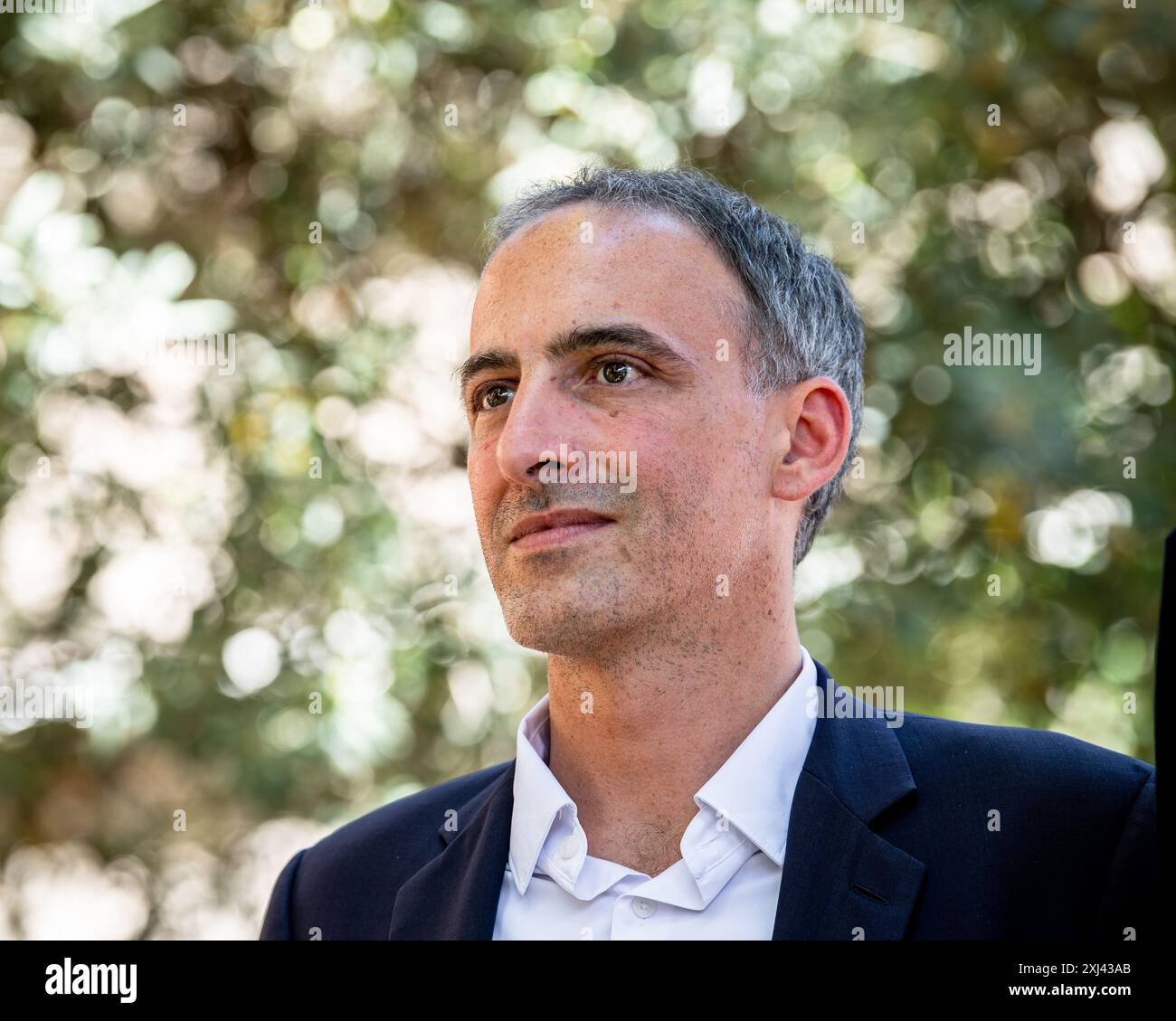 Raphael Glucksmann seen during a support meeting in Marseille. Raphael ...