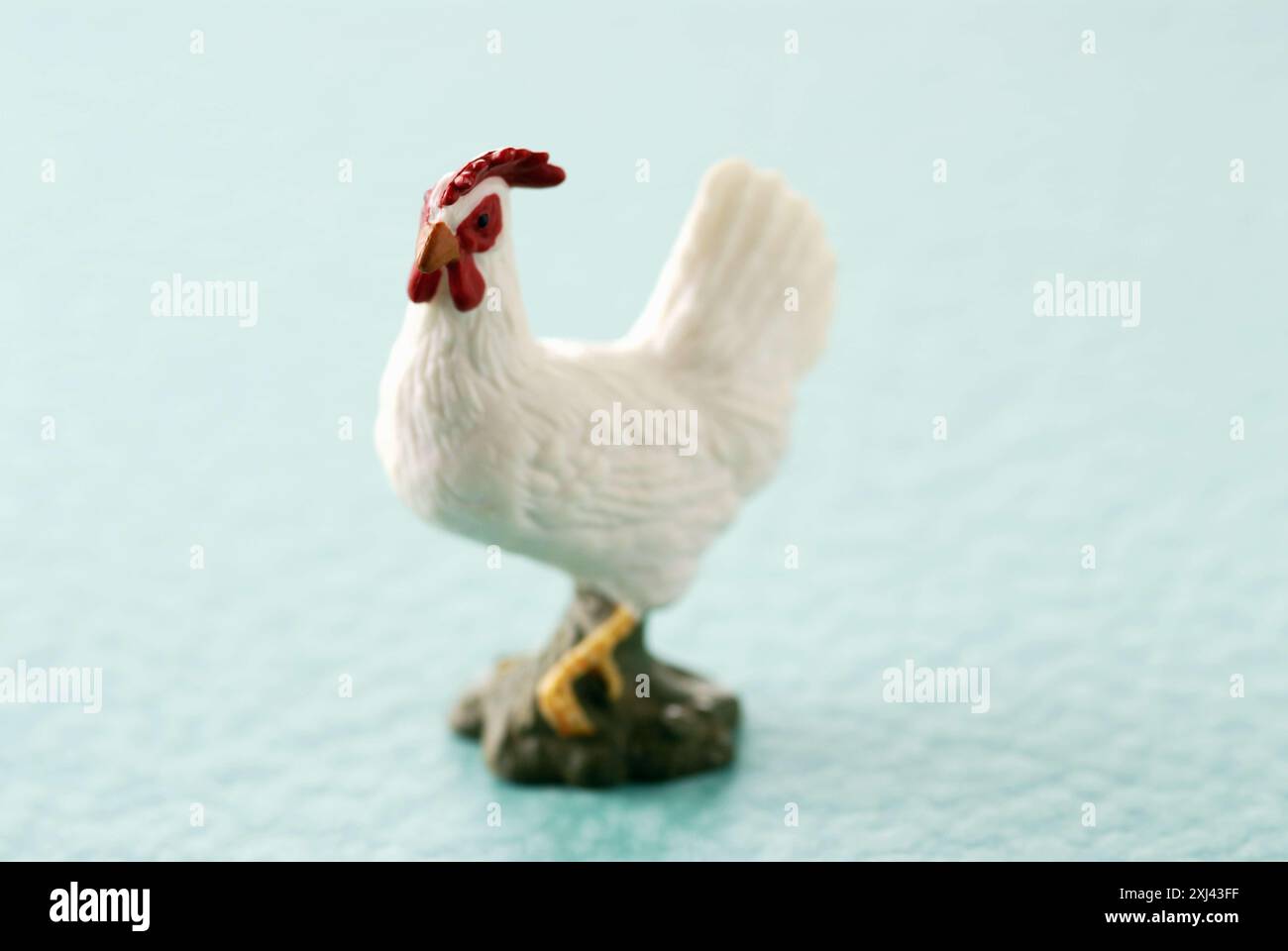 Plastic toy hen Stock Photo - Alamy