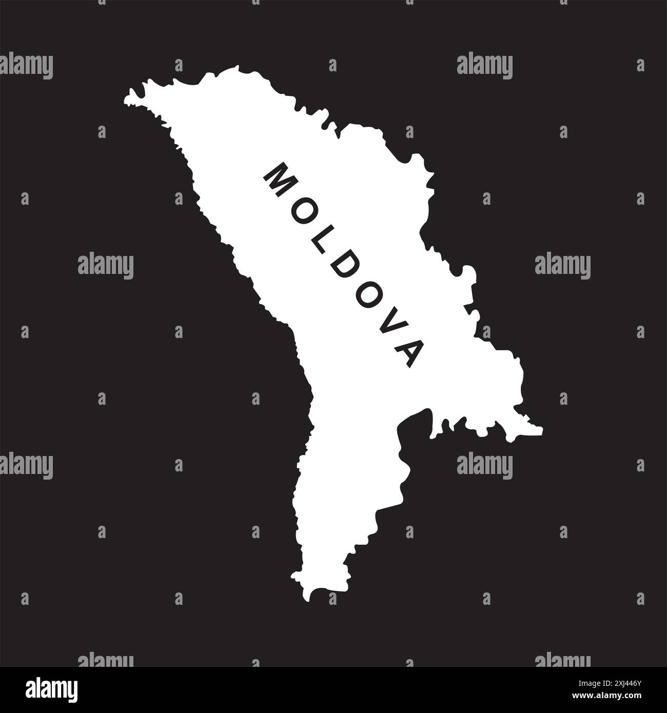 Moldova map vector illustration simple design Stock Vector Image & Art ...