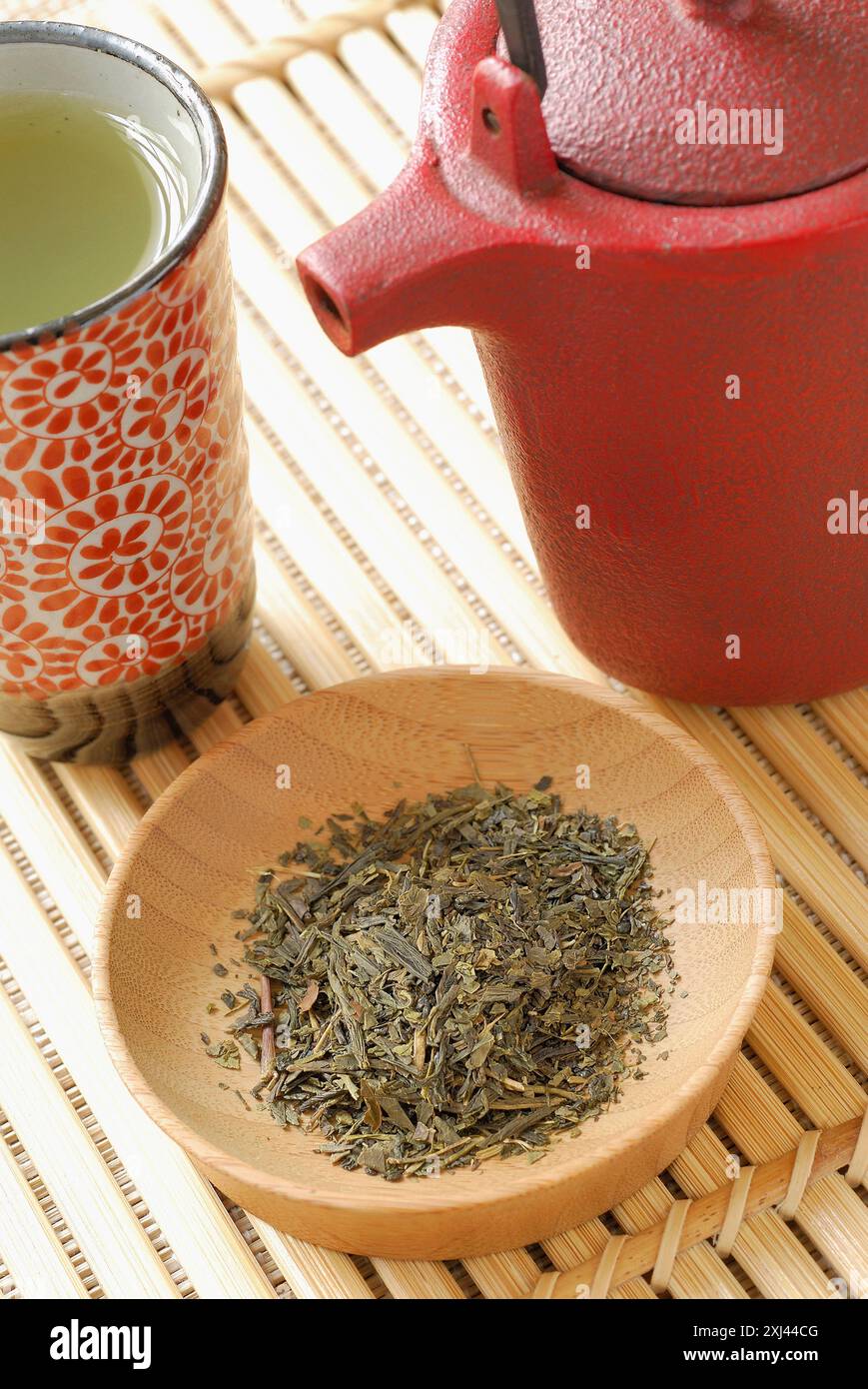 Sencha japanese green tea Stock Photo - Alamy