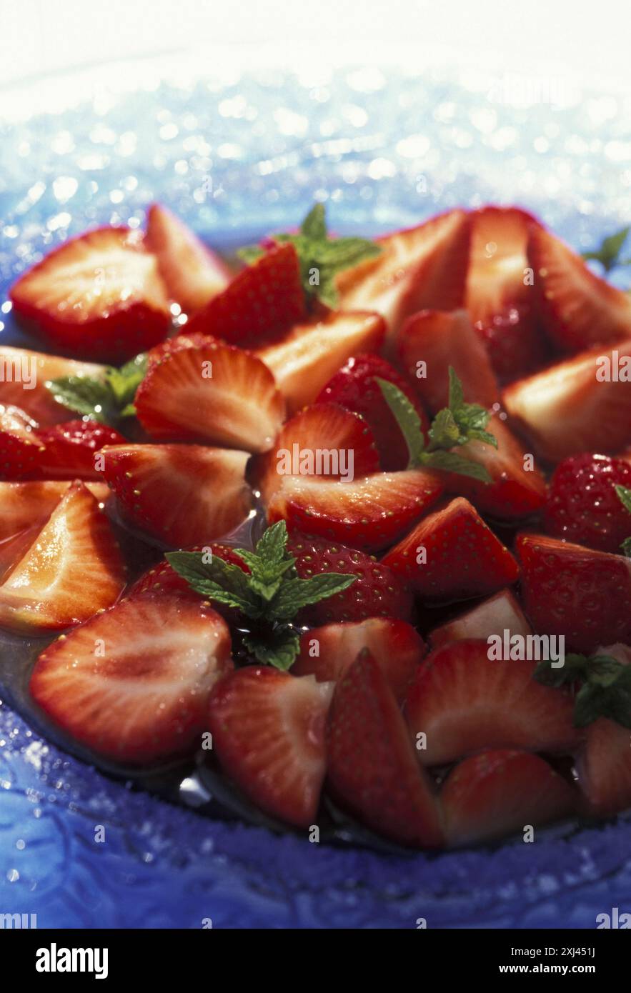 Strawberry fruit salad Stock Photo - Alamy