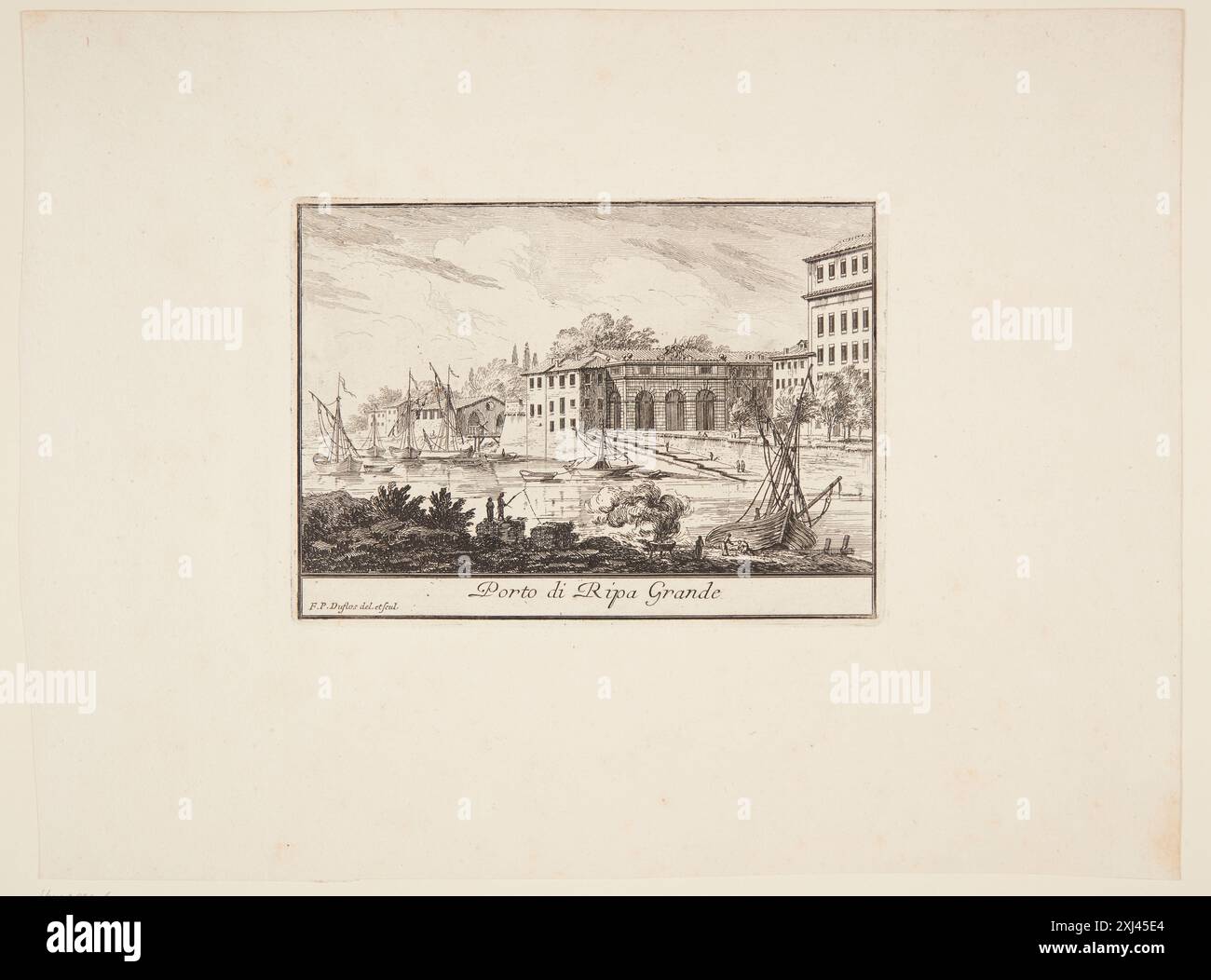 Engraving by Philothée-Francois Duflos and Giovanni Bouchard showing ...