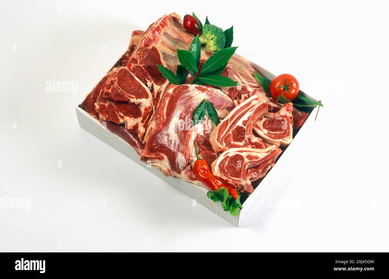 meat from half a lamb Stock Photo - Alamy