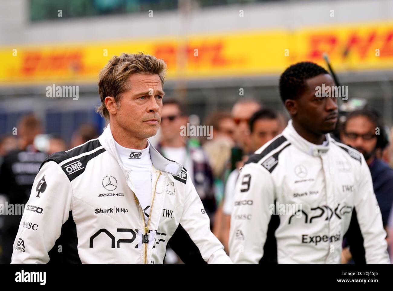 F1 Brad Pitt & Damson Idris Stock Photo - Alamy