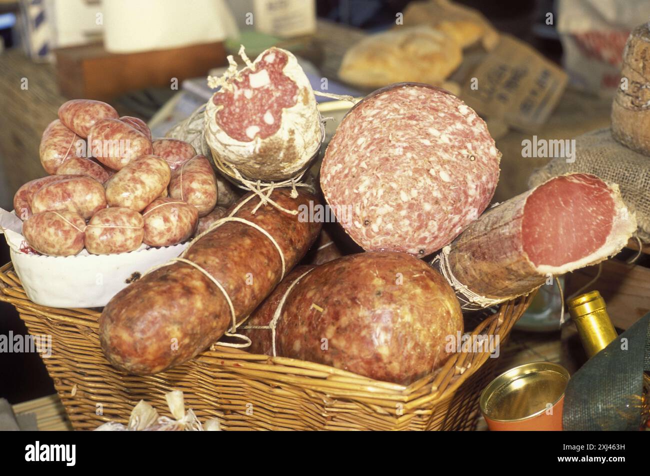 Italian cooked pork meats Stock Photo - Alamy